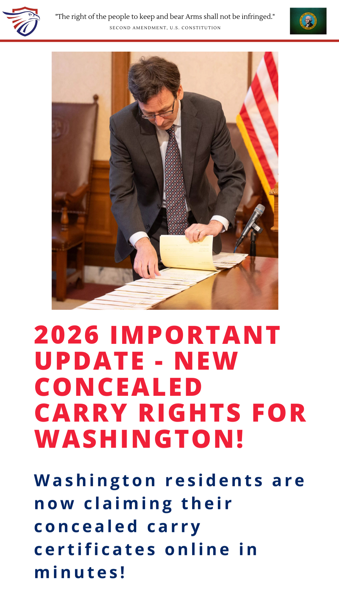 #Washington Concealed Carry – Get The Permit Online
