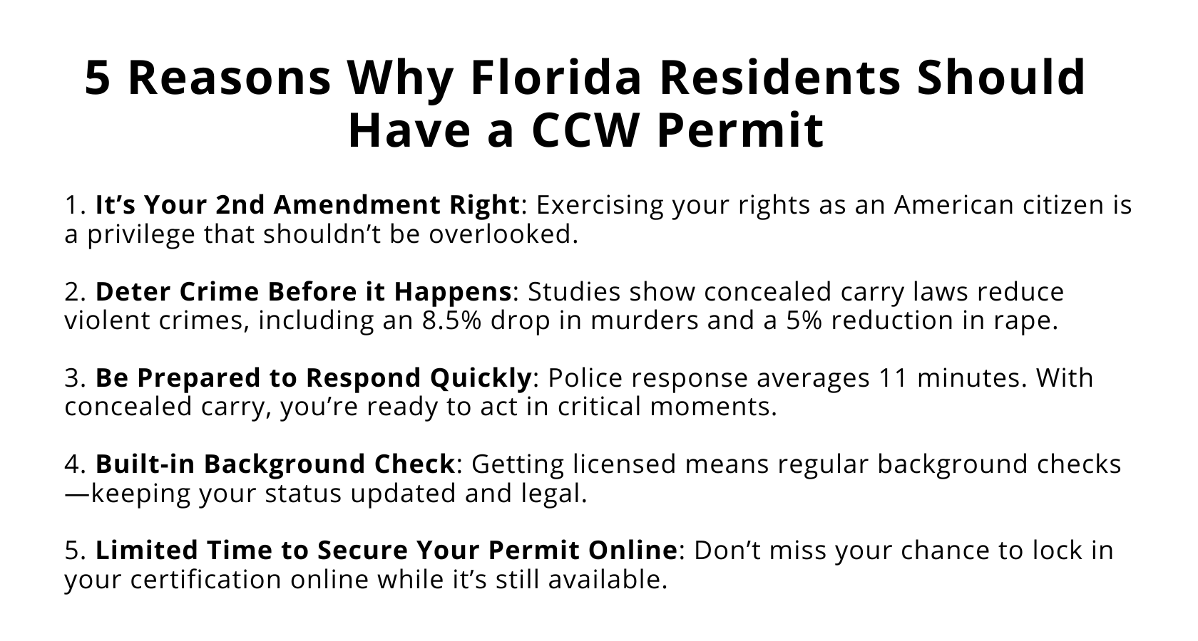 #Florida Concealed Carry – Get The Permit Online