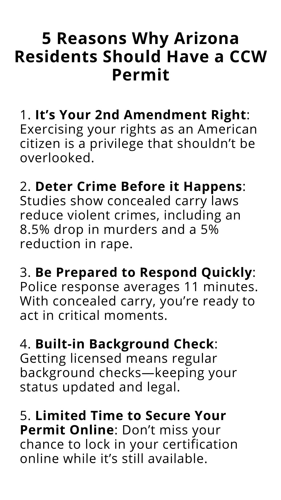 ARIZONA CONCEALED CARRY – Get The Permit Online