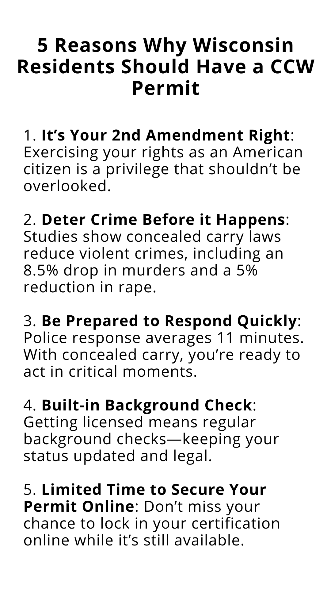 #WISCONSIN CONCEALED CARRY – Get The Permit Online
